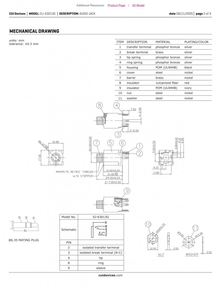 SJ-63013G datasheet page 2