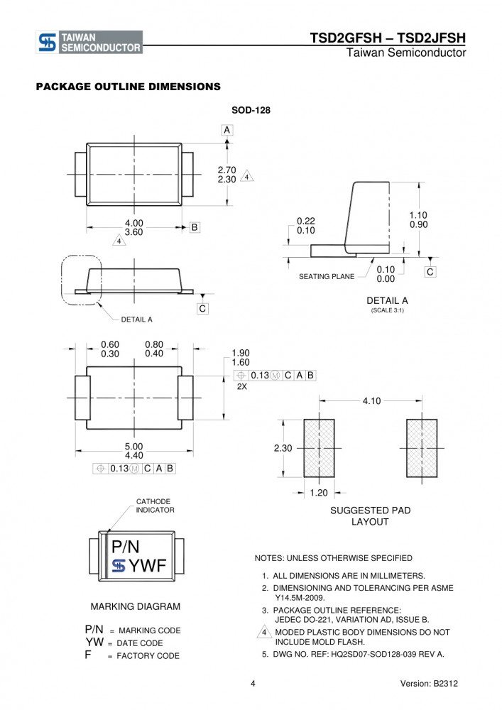 TSD2JFSH datasheet page 4