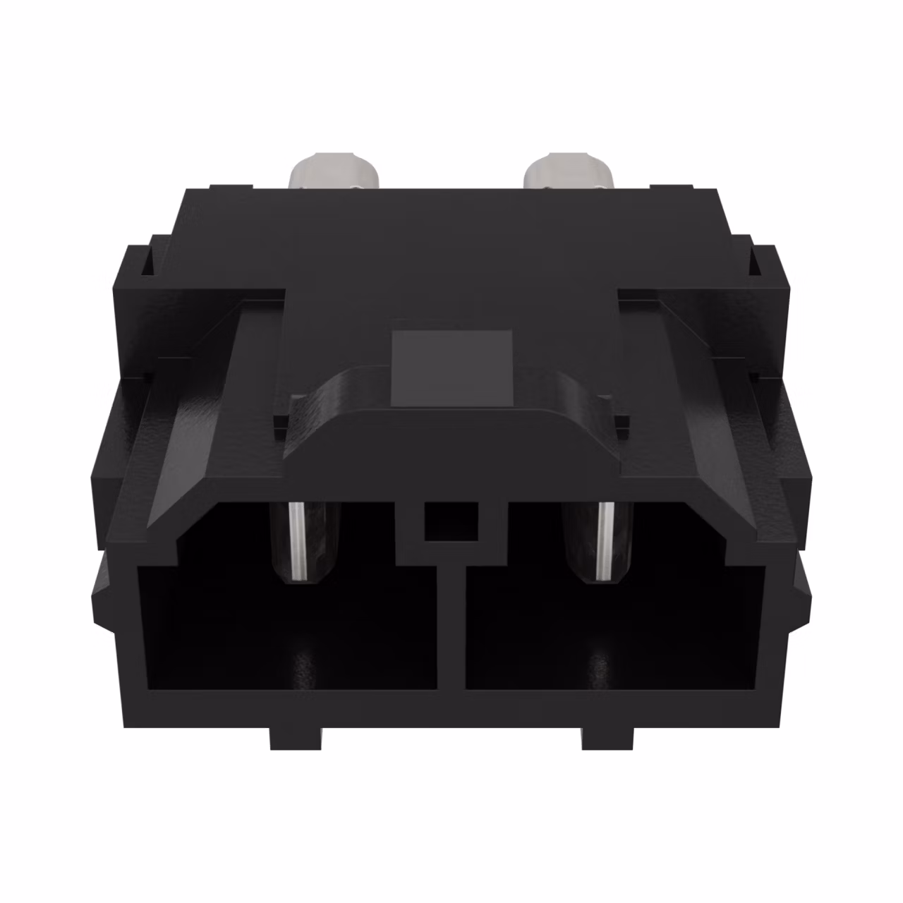 Mini-Fit Sr. Right-Angle Header, 10.00mm Pitch, Single Row, 2 Circuits, 8.30mm Tail Length, for 6.35mm PCB, Tin (Sn) Plating, without Clip, USE NYE LUBE ON MATING SURFACES for sale