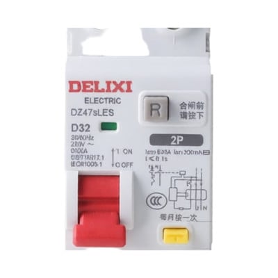 Delixi Electric DZ47SLES2D32 Miniature Residual Current Circuit Breaker