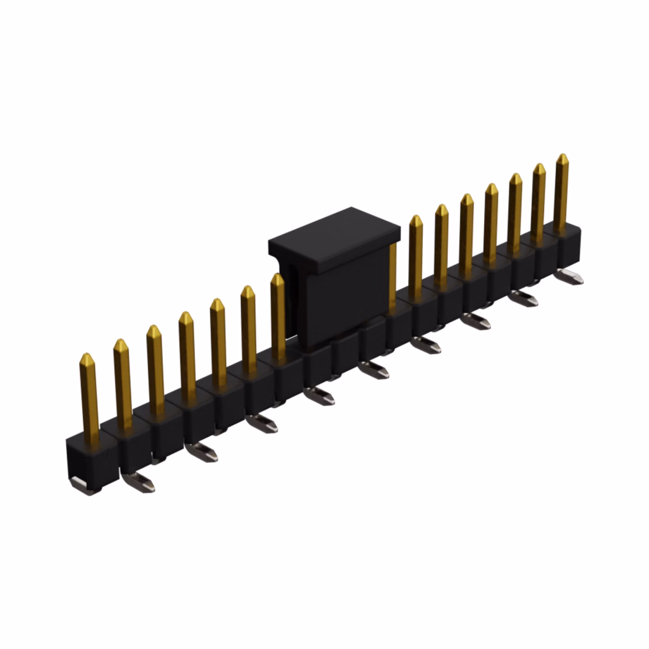 C-Grid / SL Header, Surface Mount, Breakaway, Vertical, 18 Circuits, Gold (Au) Flash Plating, Tape and Reel Packaging with Cap, Lead-Free for sale