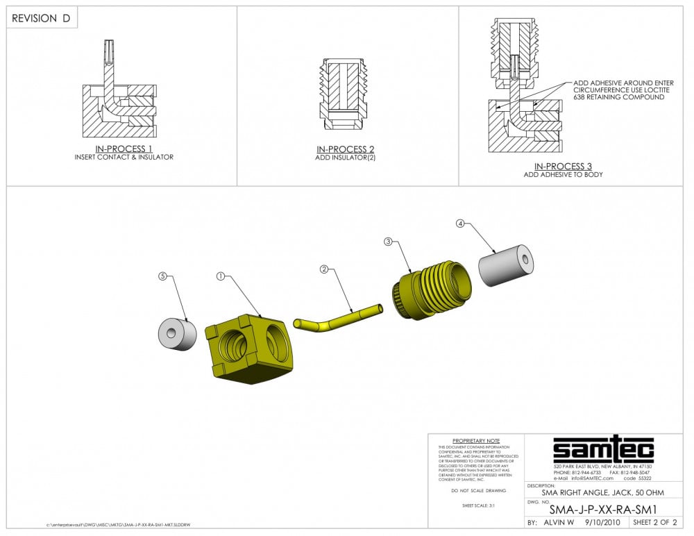 Samtec SMA-J-P-GF-RA-SM1 drawing page 2
