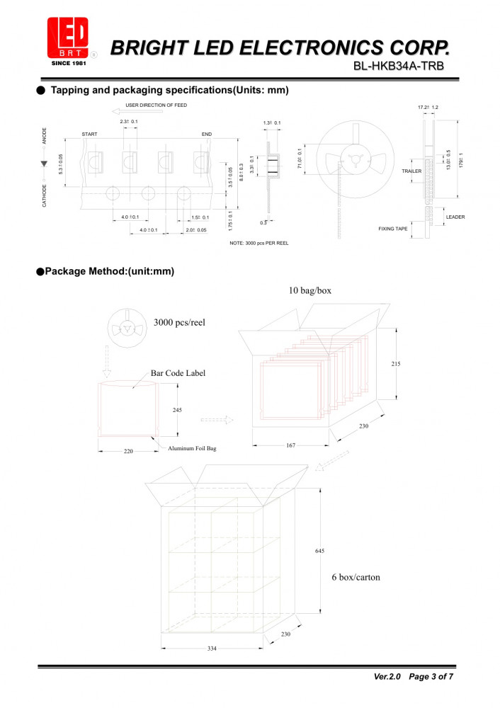 BL-HKB34A-TRB datasheet page 3