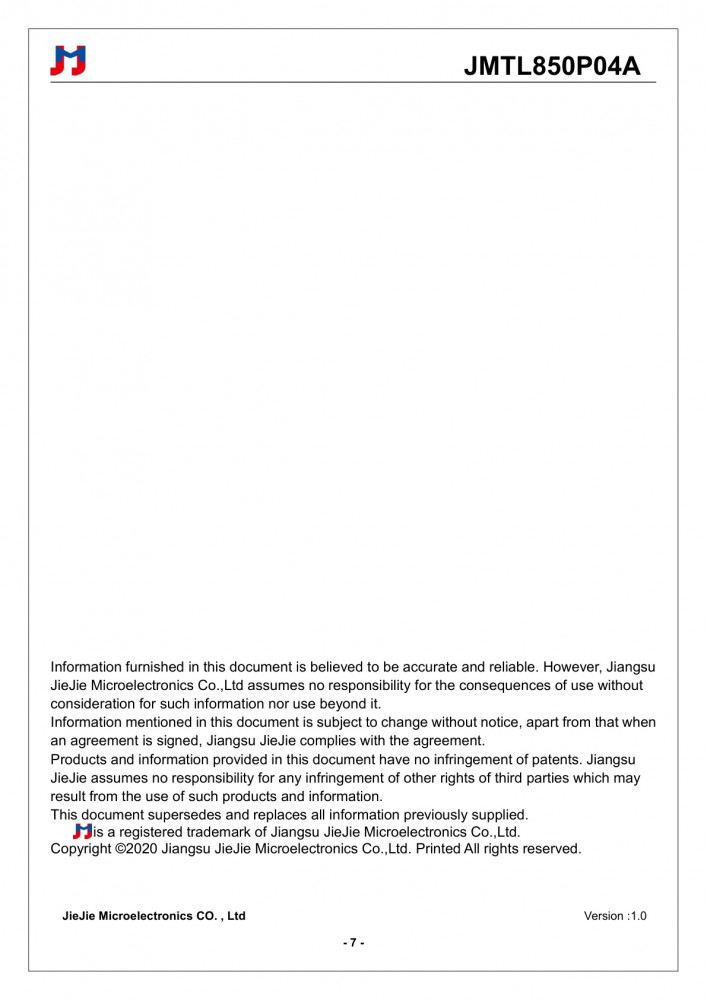 JMTL850P04A datasheet page 7
