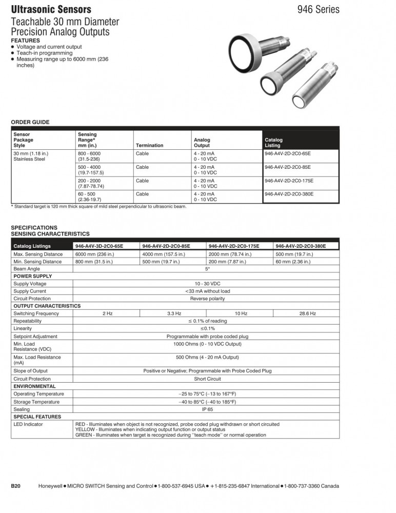 Honeywell Series 946 wiring diagram