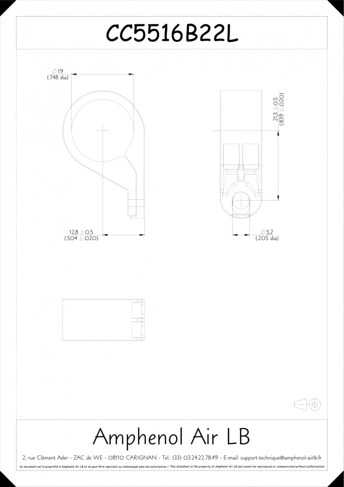 CC5516B22L technical document page 1