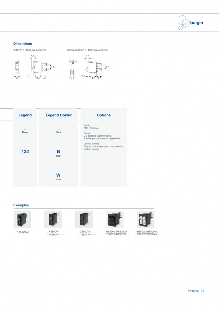 Bulgin rocker switch document page 3