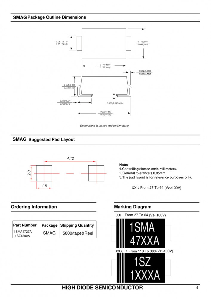 1SMA4727A datasheet page 4
