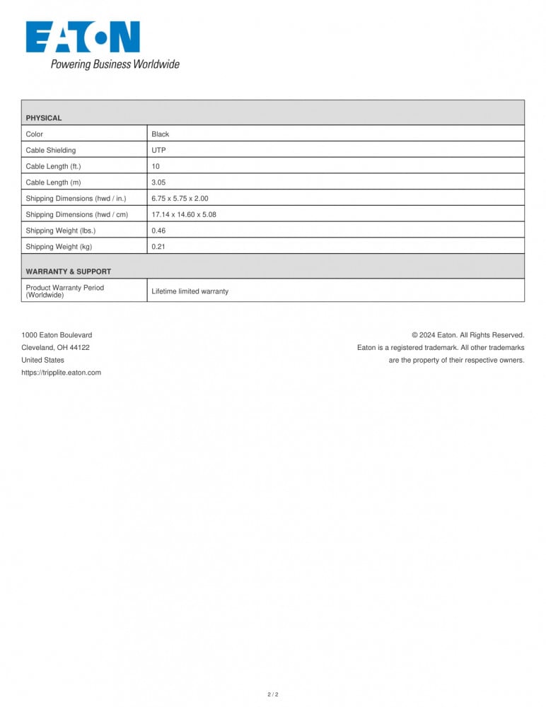N001-010-BK-R technical document page 2