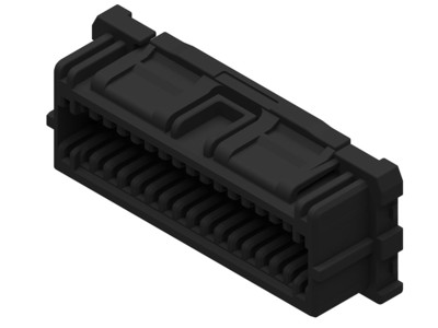 Spot-On Wire-to-Board Receptacle Housing, 1.50mm Pitch, Dual Row, 20 Circuits, Black