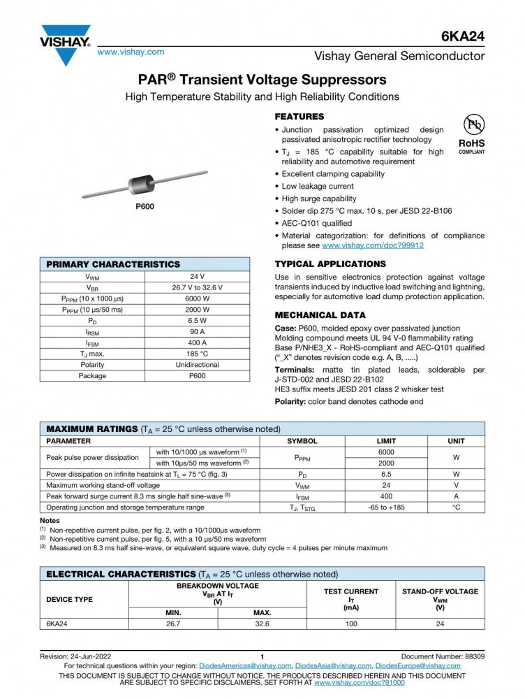 6KA24HE3_B/C datasheet page 1