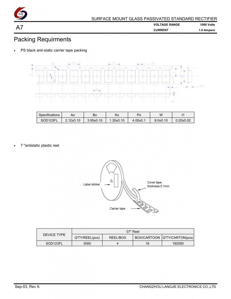 LangJie A7 datasheet page 4
