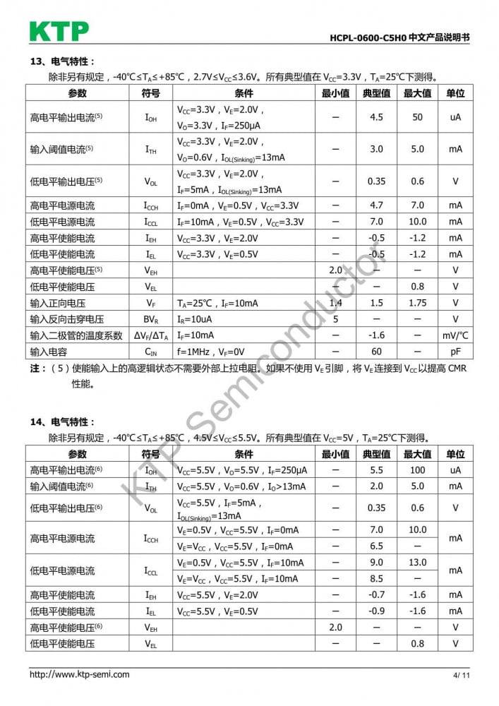 HCPL-0600-C5H0 datasheet page 4