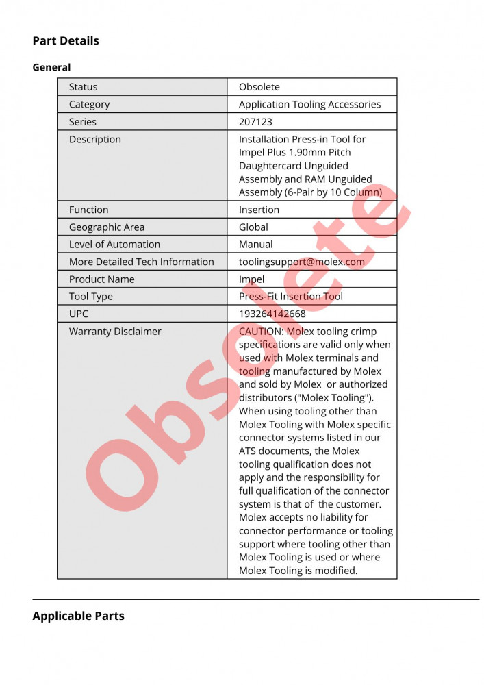 Tooling document preview, page 2