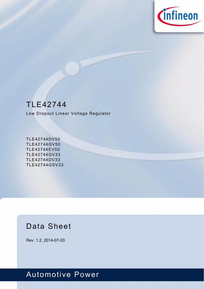 TLE42744 datasheet page 1