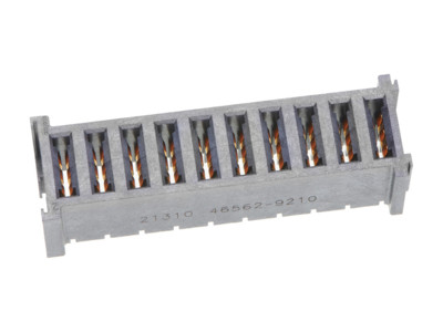 EXTreme Ten60Power Vertical Receptacle without Guides, 1 DC Power Circuit, Press Fit Tail