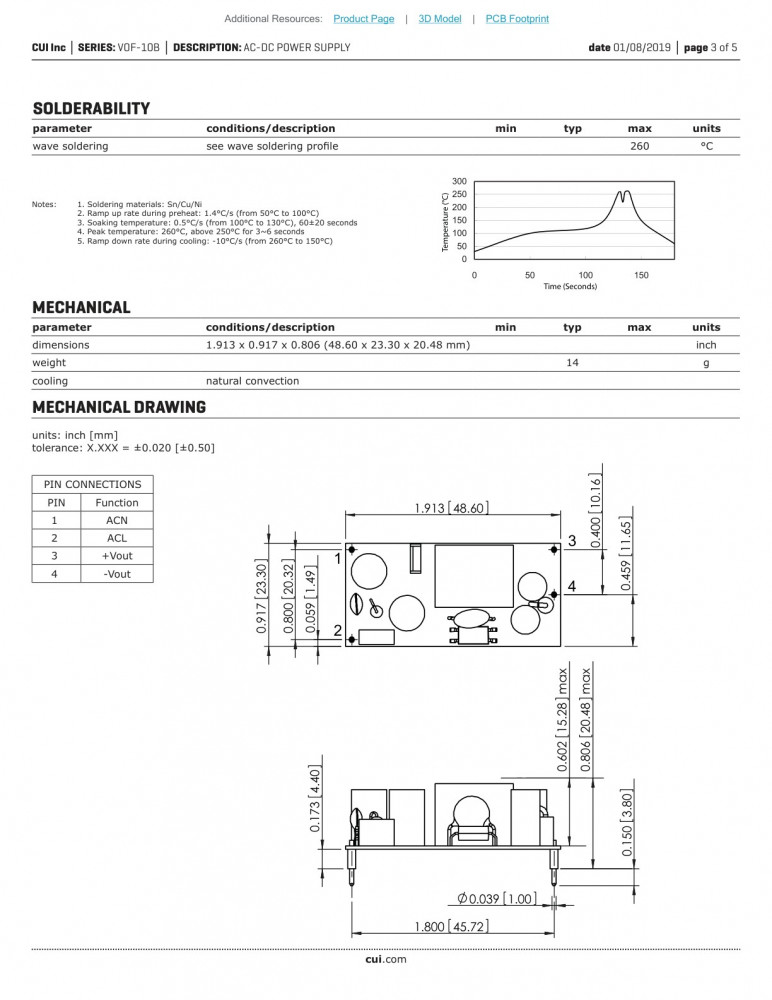 VOF-10B-S12 datasheet page 3