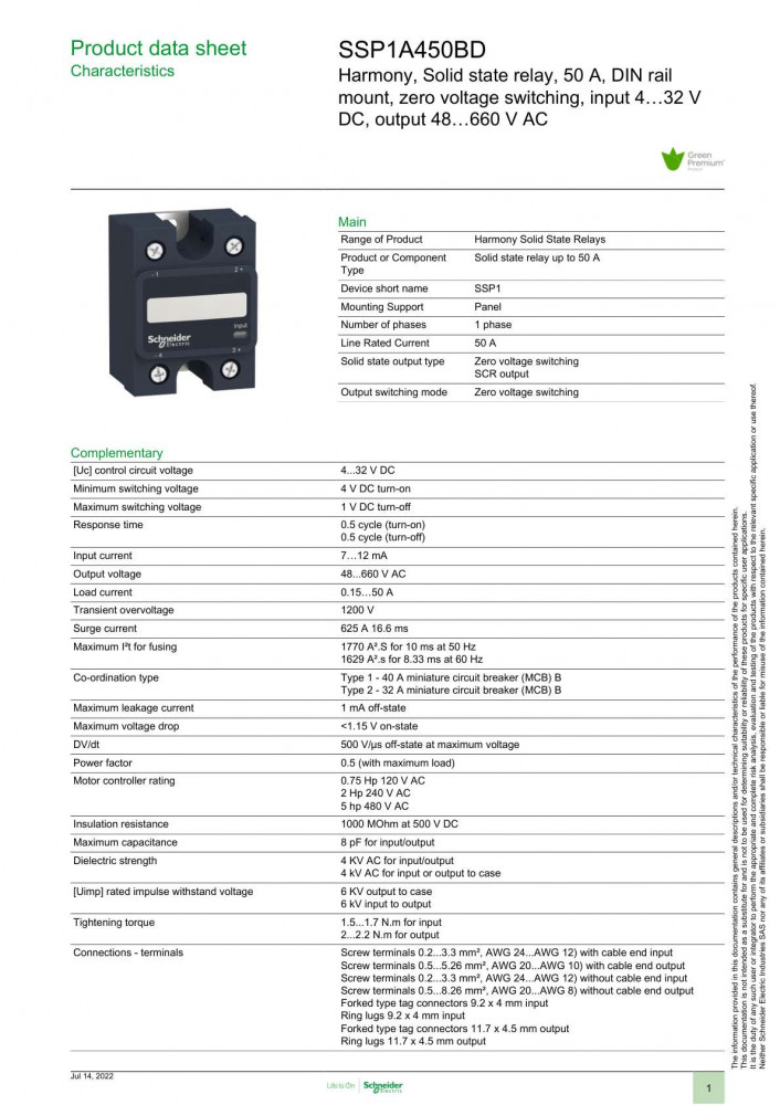 SSP1A450BD document page 1