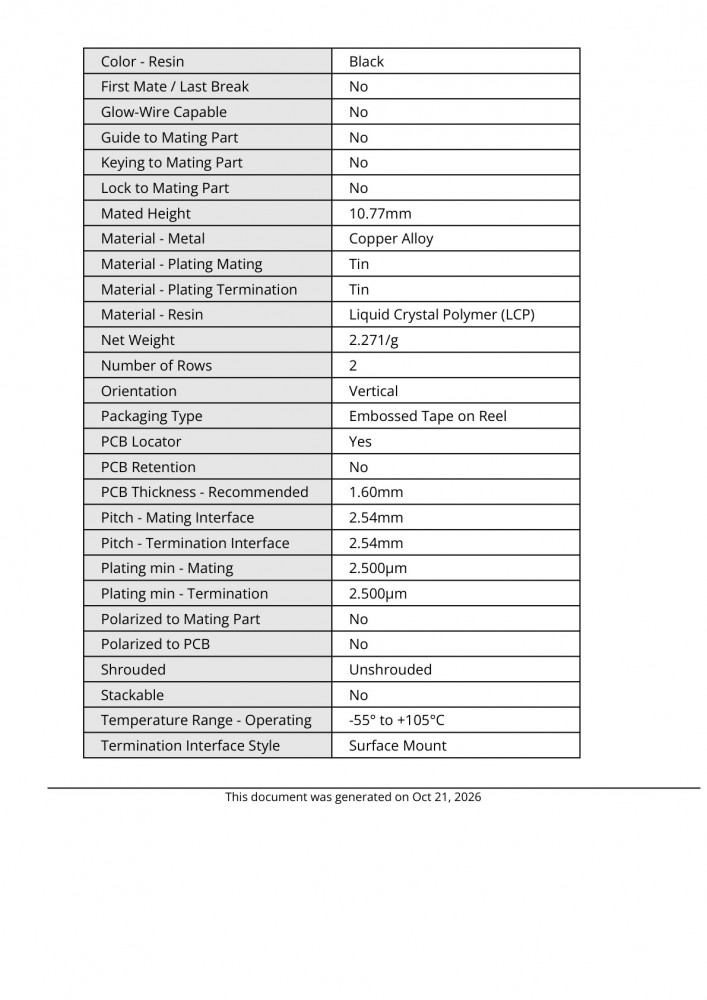 MOLEX 879200312 technical document preview, page 3