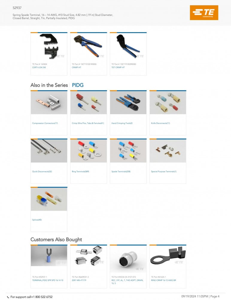 TE Connectivity 52937 technical document page 4