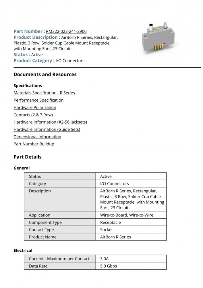 RM322-023-241-2900 technical document image, page 1