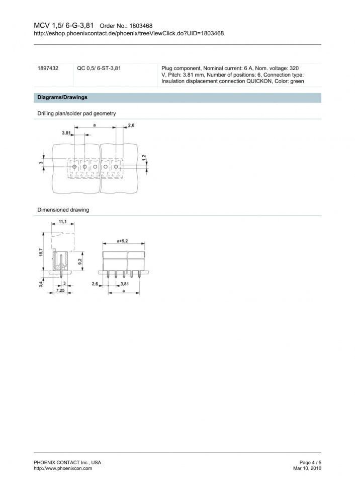 Phoenix Contact 1803468 technical document page 4