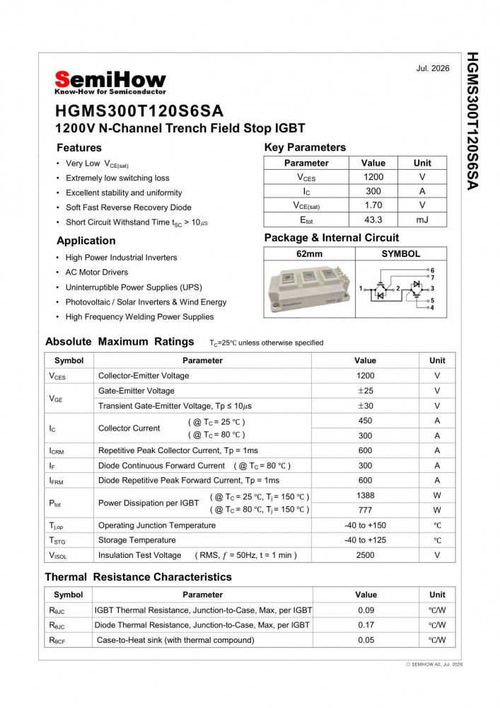 HGMS300T120S6SA document page 1