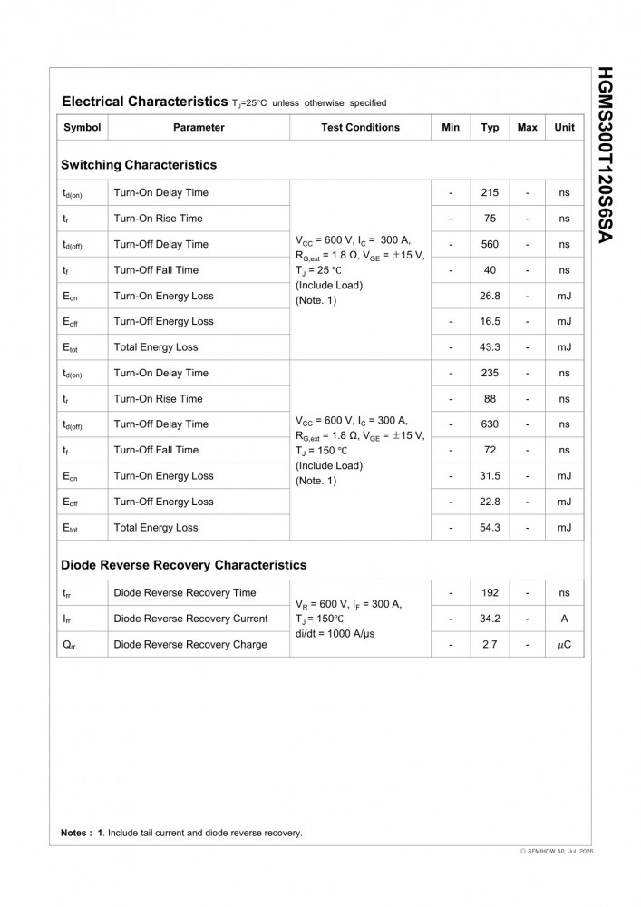 HGMS300T120S6SA document page 3