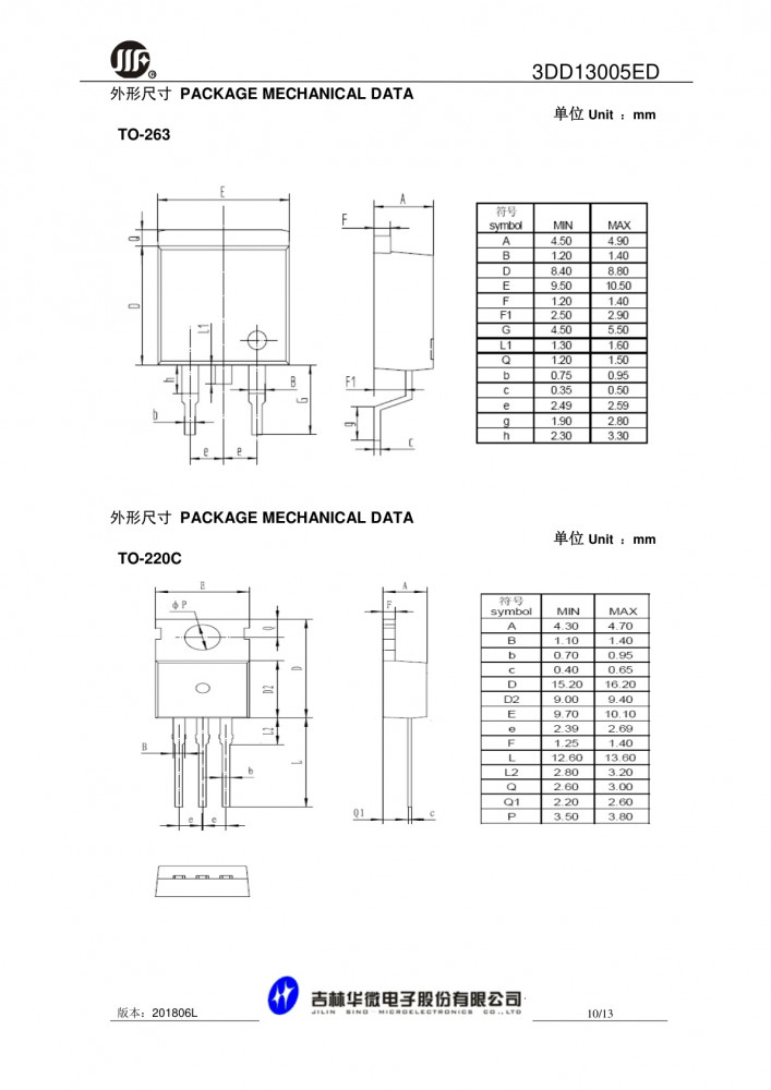 3DD13005ED datasheet page 10