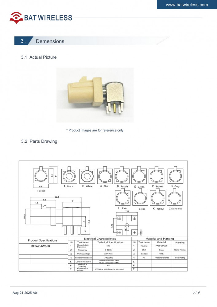 BWFAK-JWE-IB technical document page 5