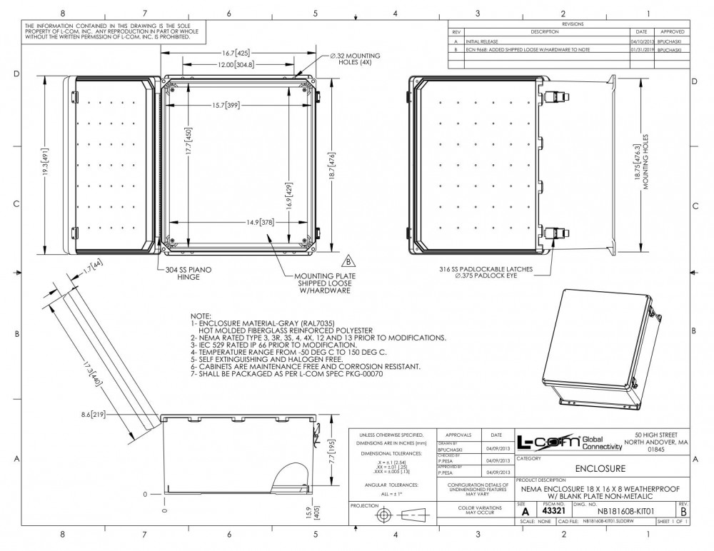 NB181608-KIT01 technical document page