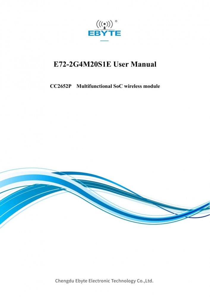 E72-2G4M20S1E manual page 1