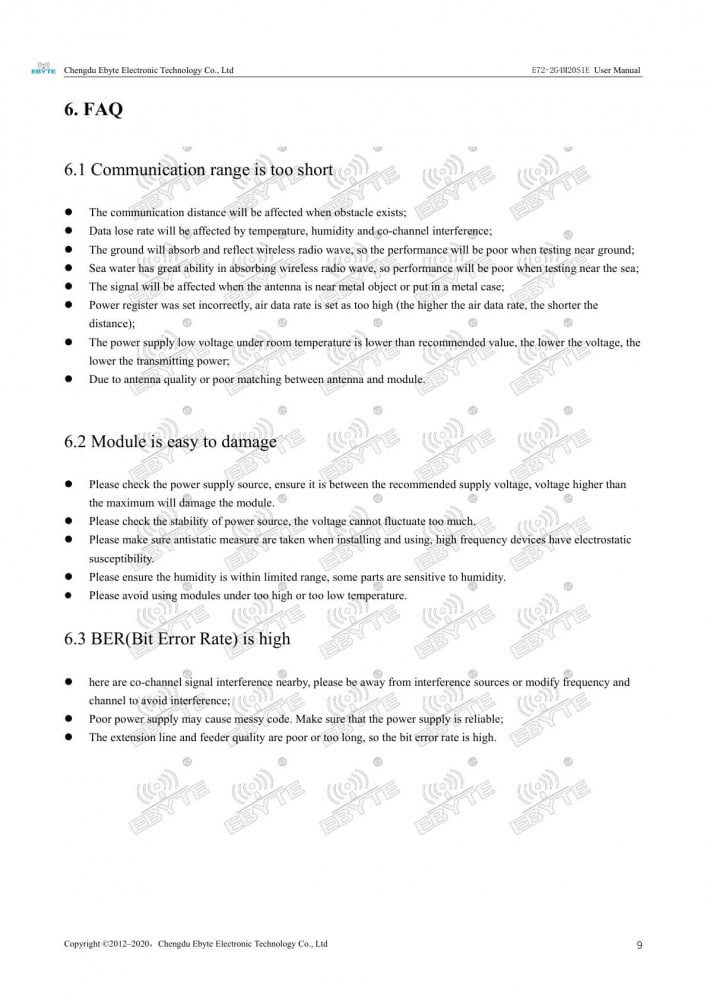 E72-2G4M20S1E manual page 10