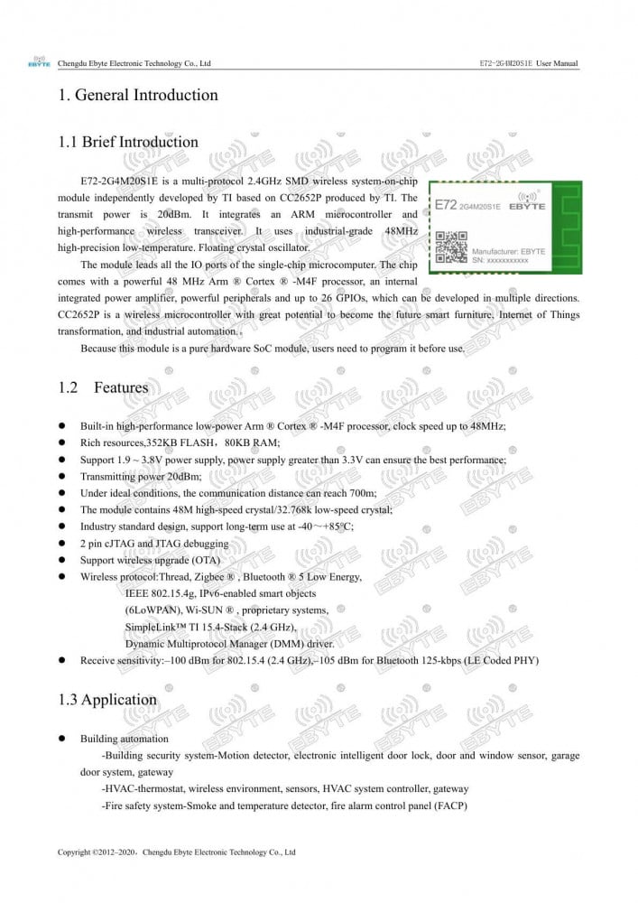E72-2G4M20S1E manual page 3
