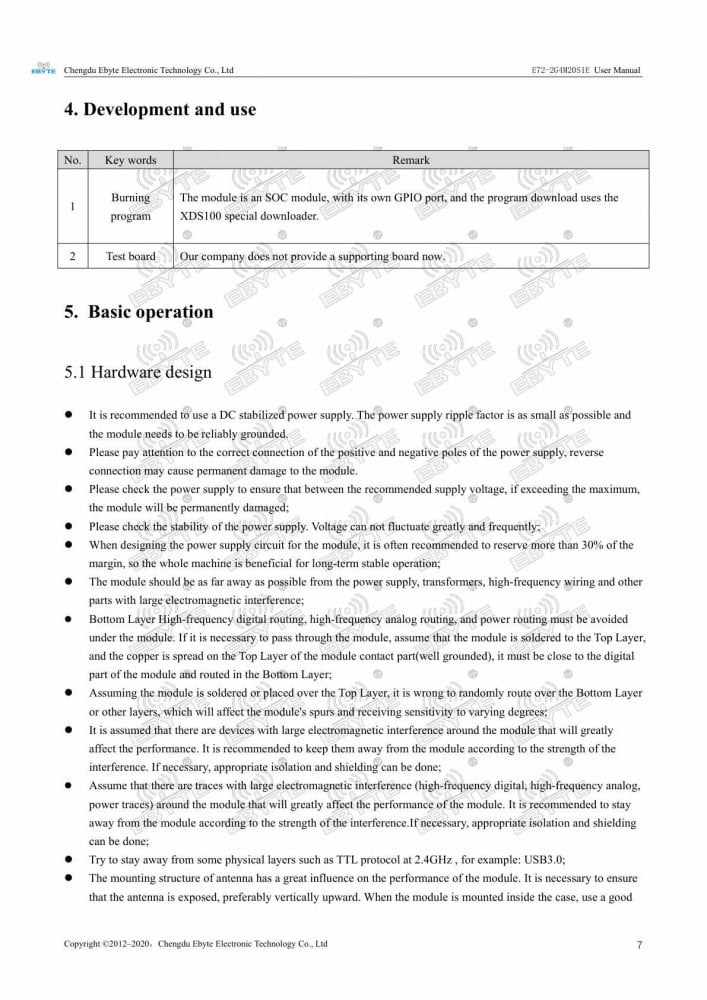 E72-2G4M20S1E manual page 8
