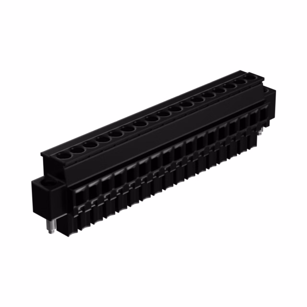 3.81mm Pitch Eurostyle Vertical Plug, with Retention Screws, Rear Wire Entry, 17 Circuits for sale