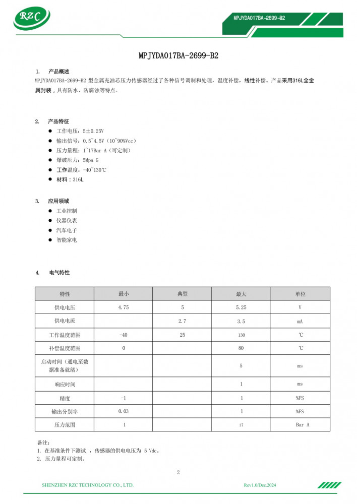 MP2699 datasheet page 2