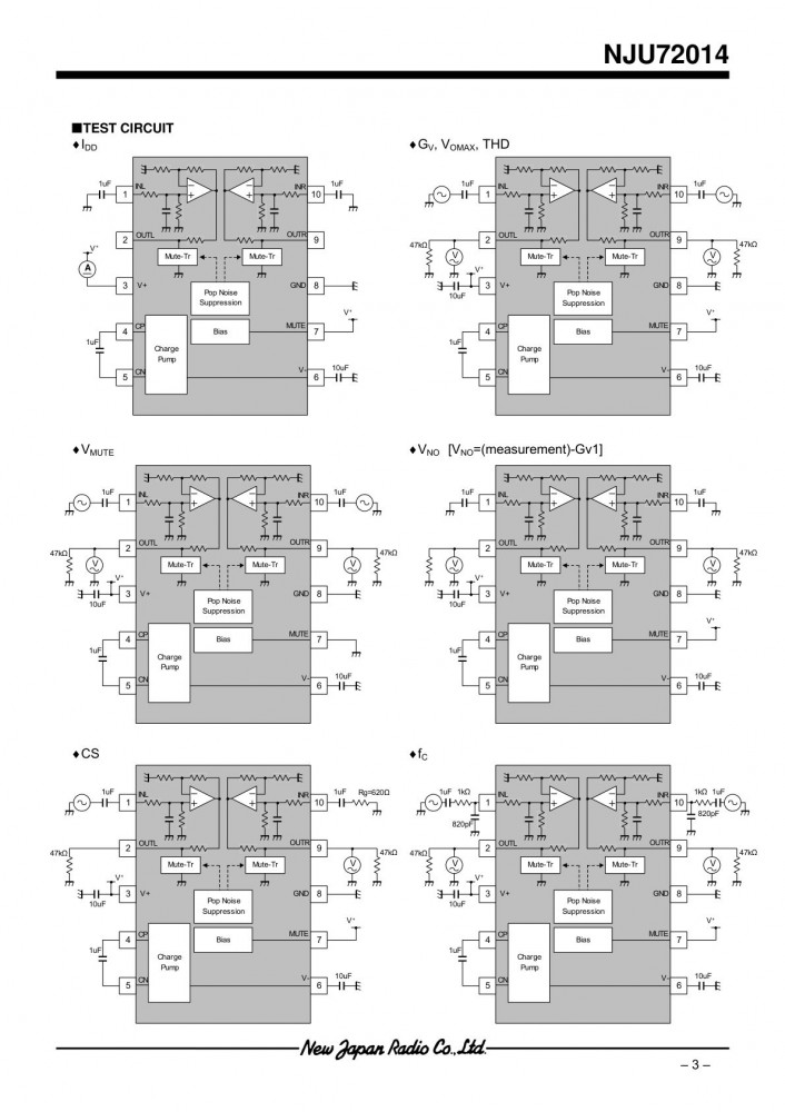 NJU72014 datasheet page 3