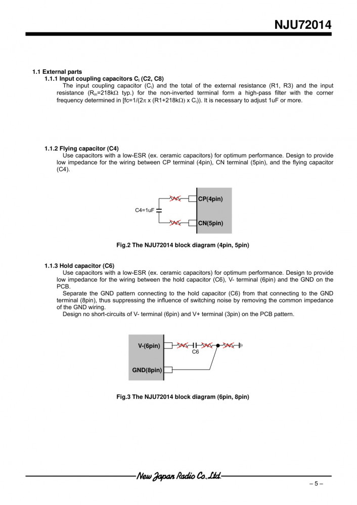 NJU72014 datasheet page 5