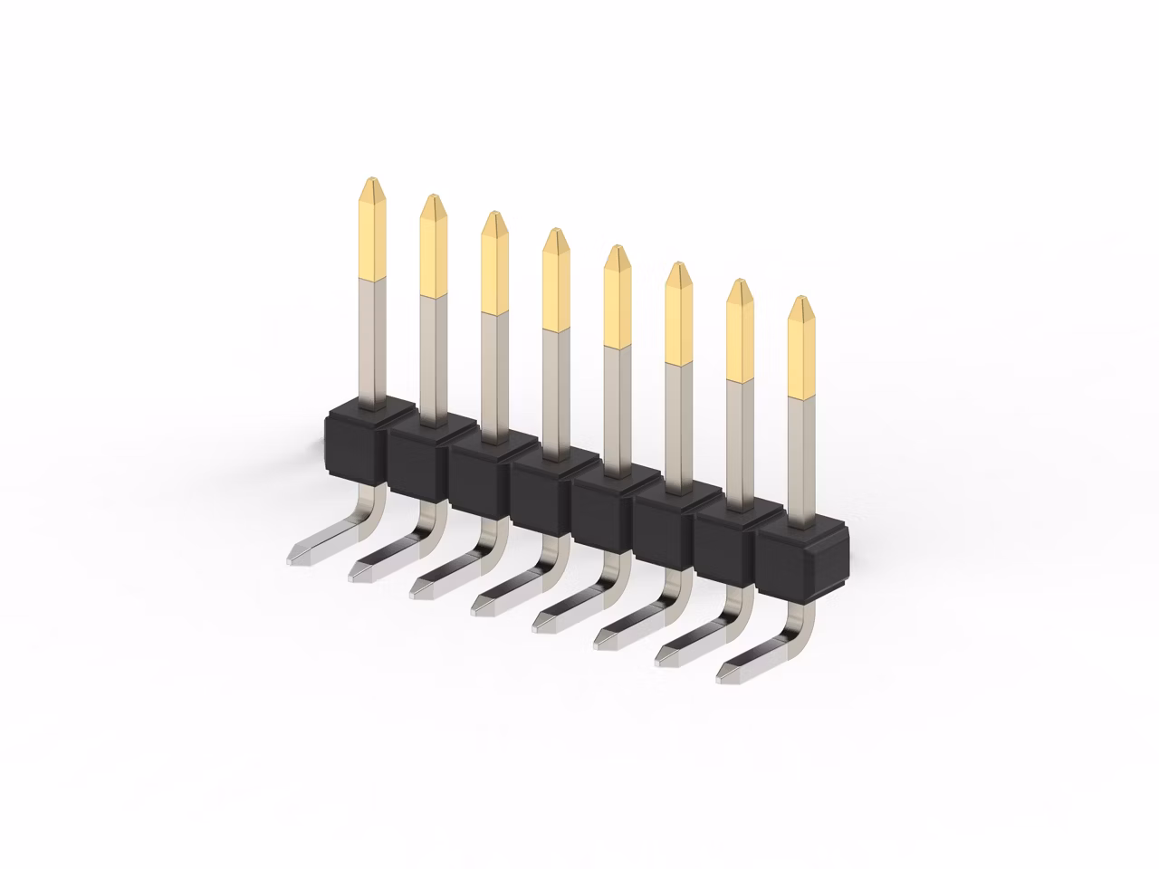 KK 254 Breakaway Header, Right-Angle Surface Mount Compatible, 8 Circuits, 0.76µm Gold (Au) Plating, Mating Pin Length 8.23mm, Bag for sale