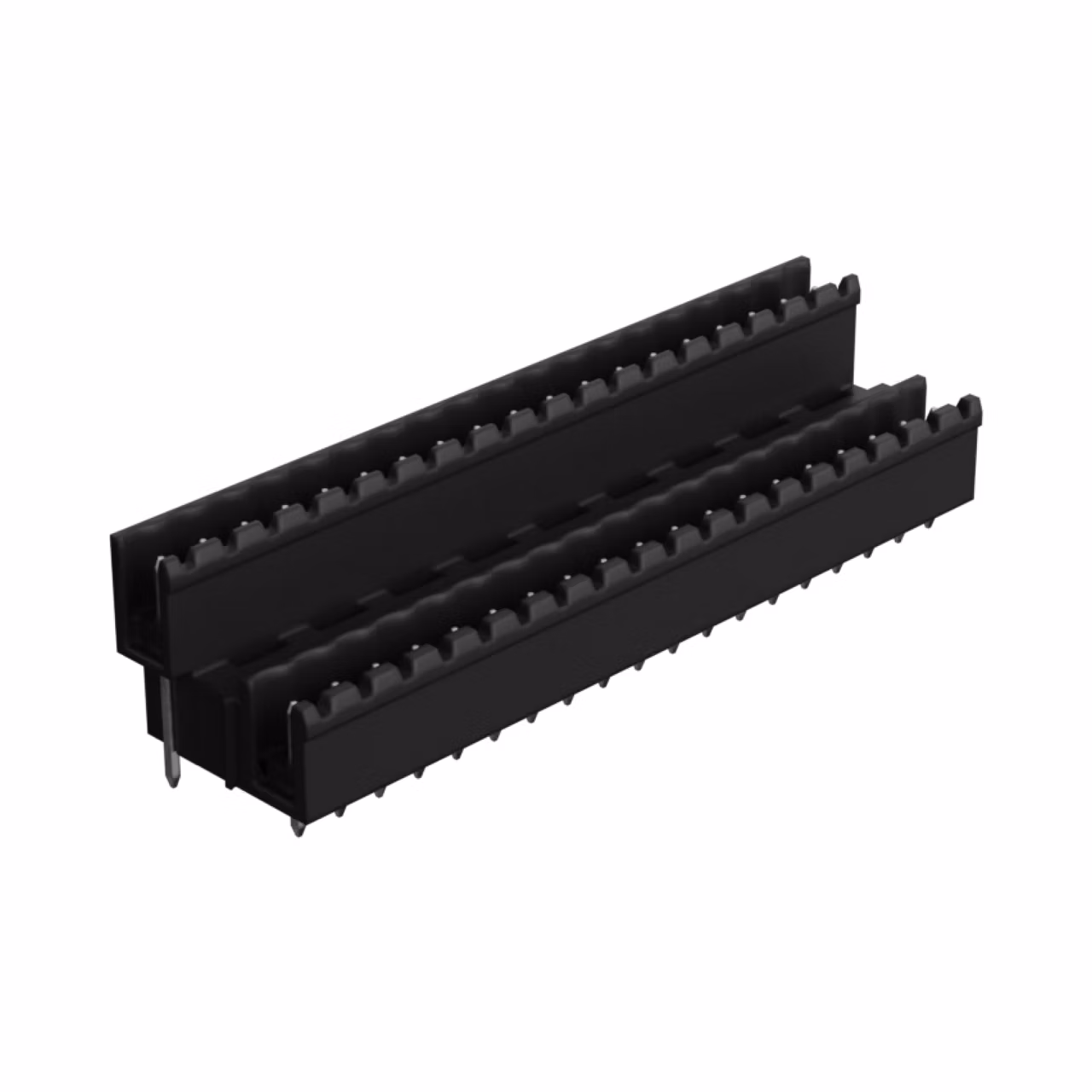 5.00mm Pitch Eurostyle Vertical Dual Level PCB Header, Open Ends, 38 Circuits for sale