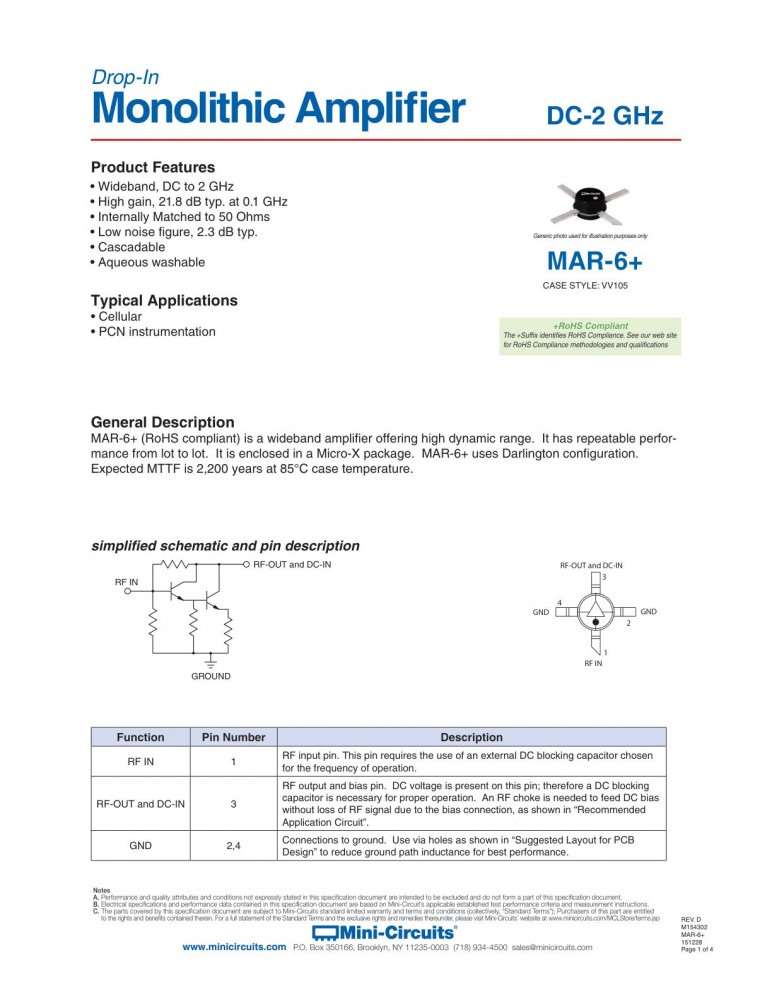 MAR-6+ technical document page 1