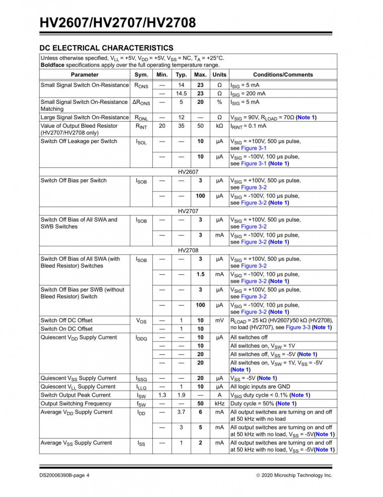 HV2607 technical document page 4