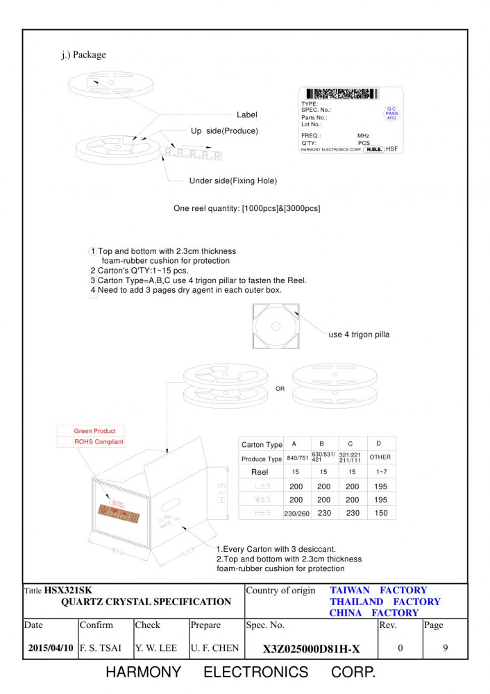 HELE X3Z025000D81H-X specification page 9