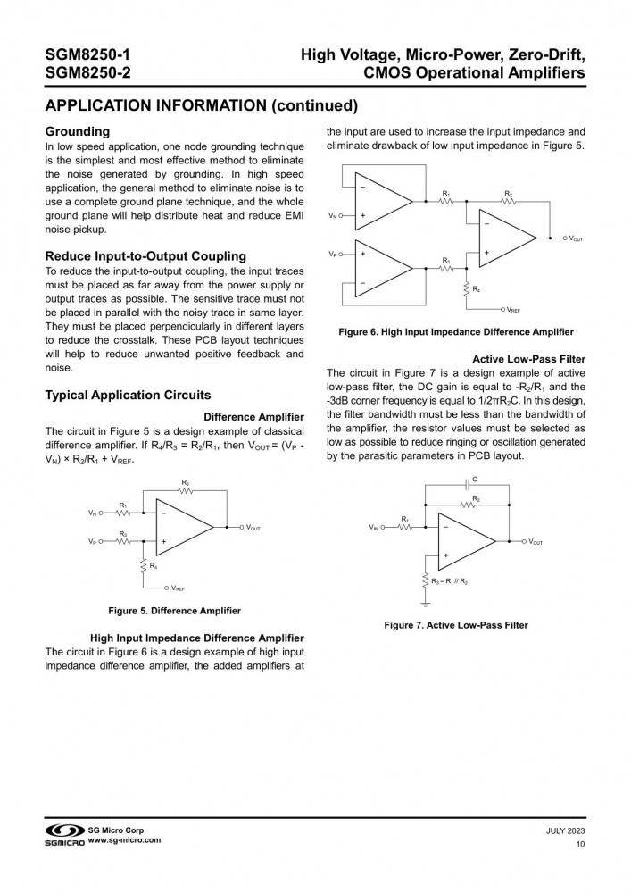 SGM8250 datasheet page 10