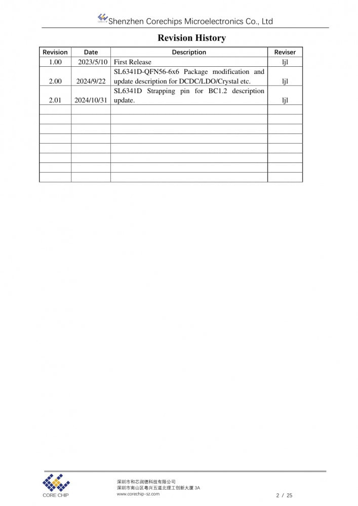 SL6341D datasheet page 2