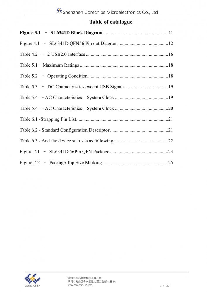 SL6341D datasheet page 5