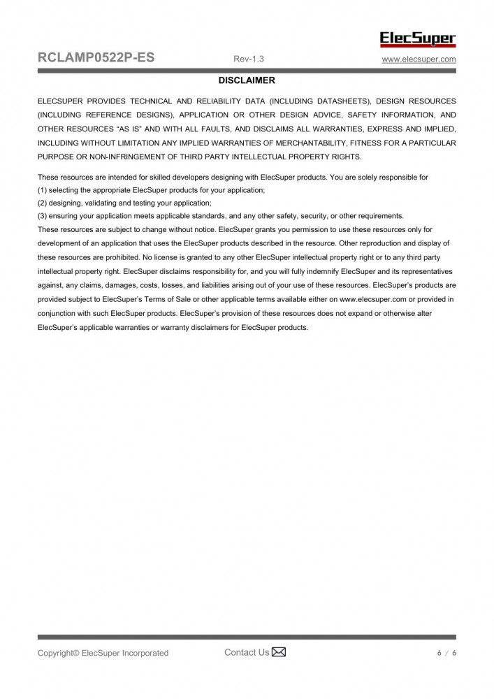 RCLAMP0522P-ES datasheet page 6