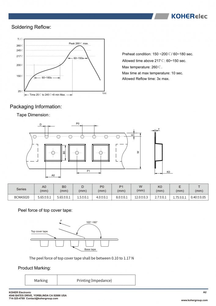 BCMA5020-101N datasheet page 3