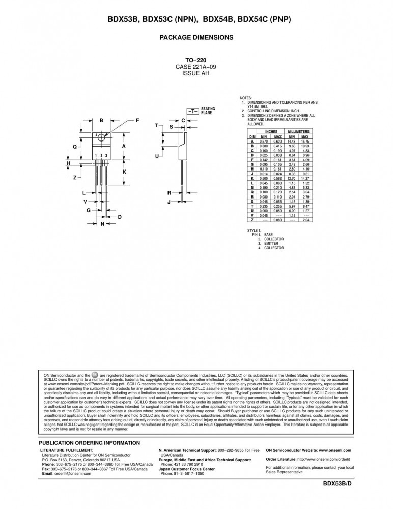 BDX54C datasheet page 7